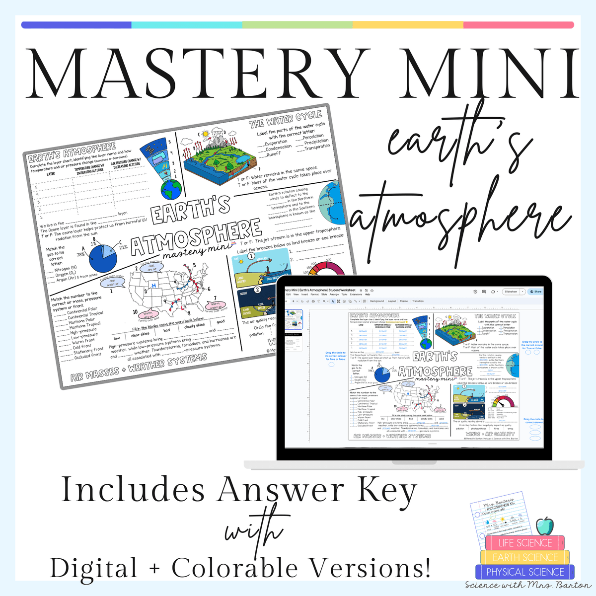 Mastery Mini - Earth's Atmosphere – Science with Mrs. Barton