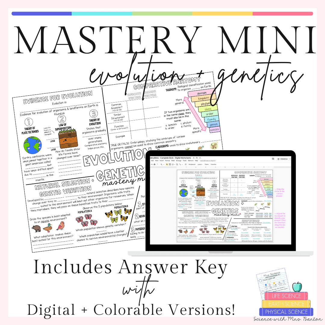 Mastery Mini - Evolution and Genetics – Science with Mrs. Barton