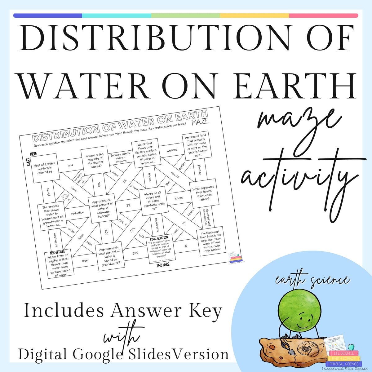 Maze - Distribution of Water on Earth – Science with Mrs. Barton