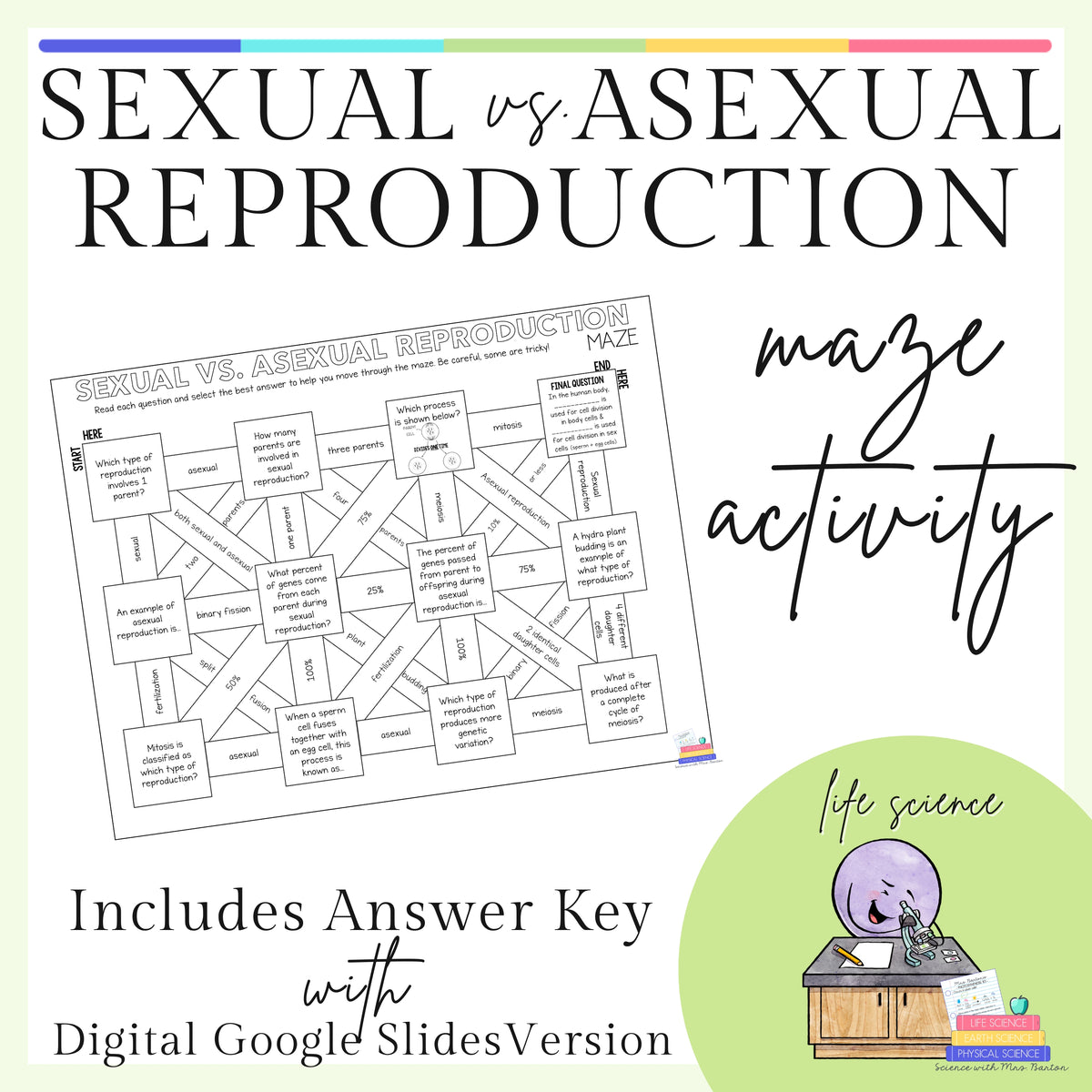 Maze - Sexual vs. Asexual Reproduction – Science with Mrs. Barton
