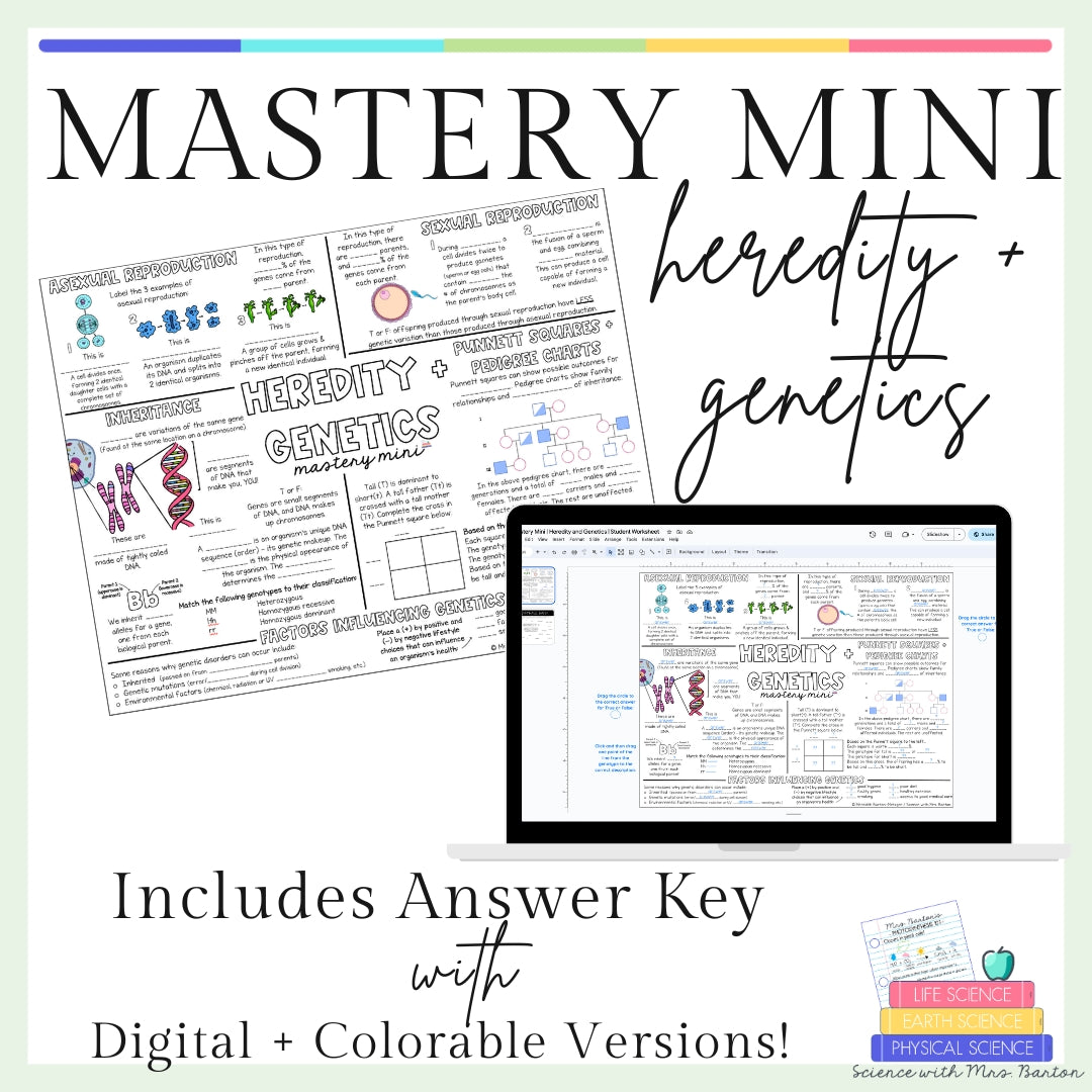 Mastery Mini - Heredity and Genetics – Science with Mrs. Barton