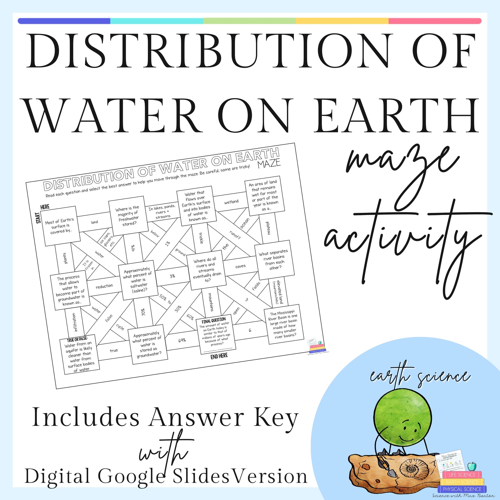 Maze - Distribution of Water on Earth – Science with Mrs. Barton